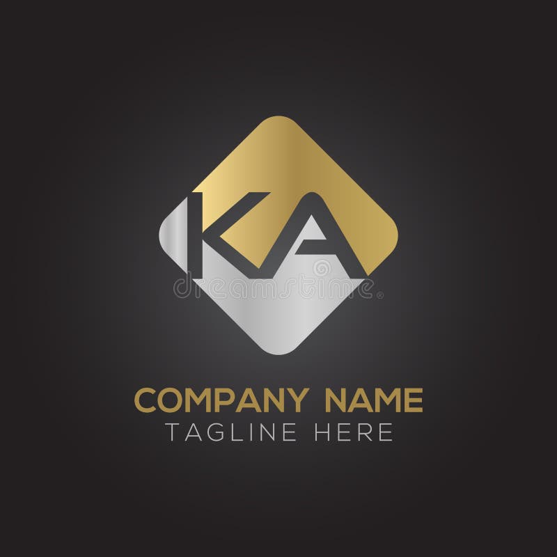 Initial ALphabet KA Logo Design Vector Template. Abstract Letter KA ...