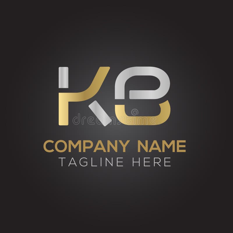 Initial ALphabet KB Logo Design Vector Template. Abstract Letter KB ...
