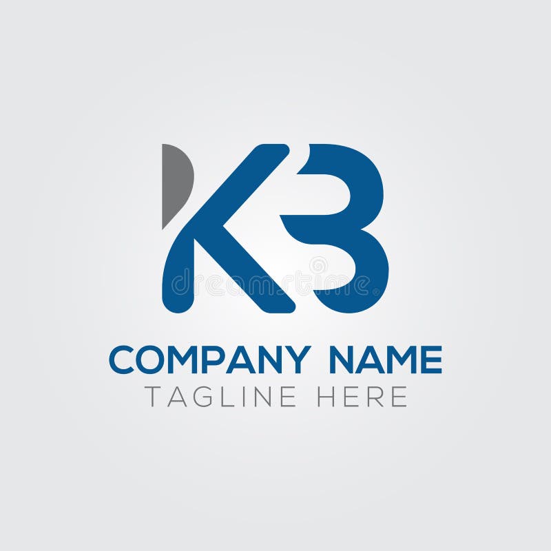 Initial ALphabet KB Logo Design Vector Template. Abstract Letter KB ...