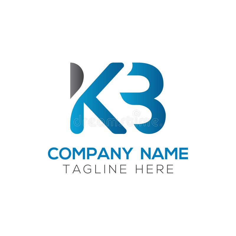 Initial ALphabet KB Logo Design Vector Template. Abstract Letter KB ...