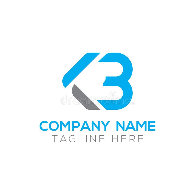 Initial ALphabet KB Logo Design Vector Template. Abstract Letter KB ...