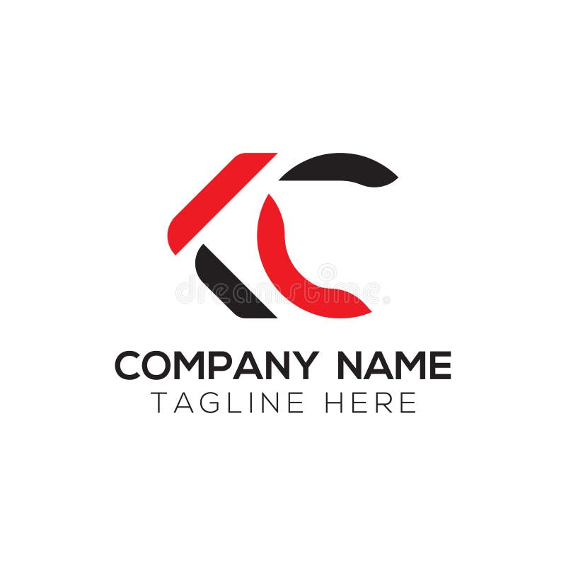 Initial ALphabet KC Logo Design Vector Template. Abstract Letter KC ...