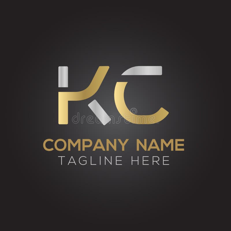 Initial ALphabet KC Logo Design Vector Template. Abstract Letter KC ...