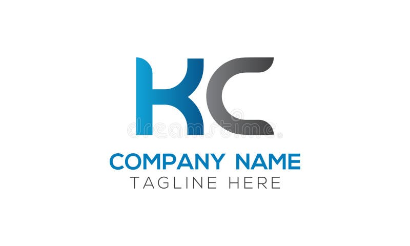 Initial ALphabet KC Logo Design Vector Template. Abstract Letter KC ...