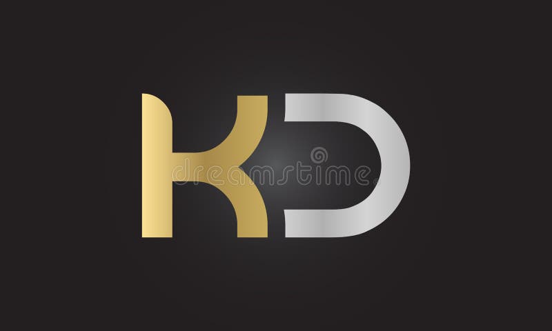 Initial ALphabet KD Logo Design Vector Template. Abstract Letter KD ...