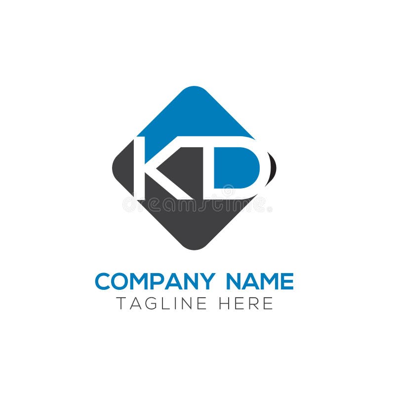 Initial ALphabet KD Logo Design Vector Template. Abstract Letter KD ...