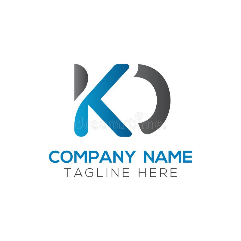 Initial ALphabet KD Logo Design Vector Template. Abstract Letter KD ...