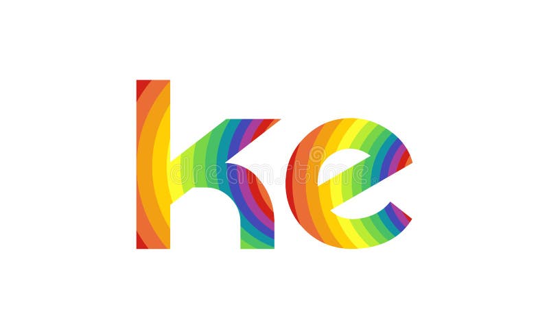 Initial ALphabet KE Logo Design Vector Template. Abstract Letter KE ...