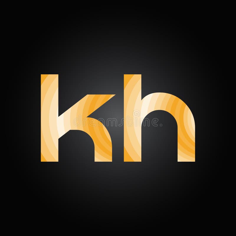 Initial ALphabet KH Logo Design Vector Template. Abstract Letter KH ...