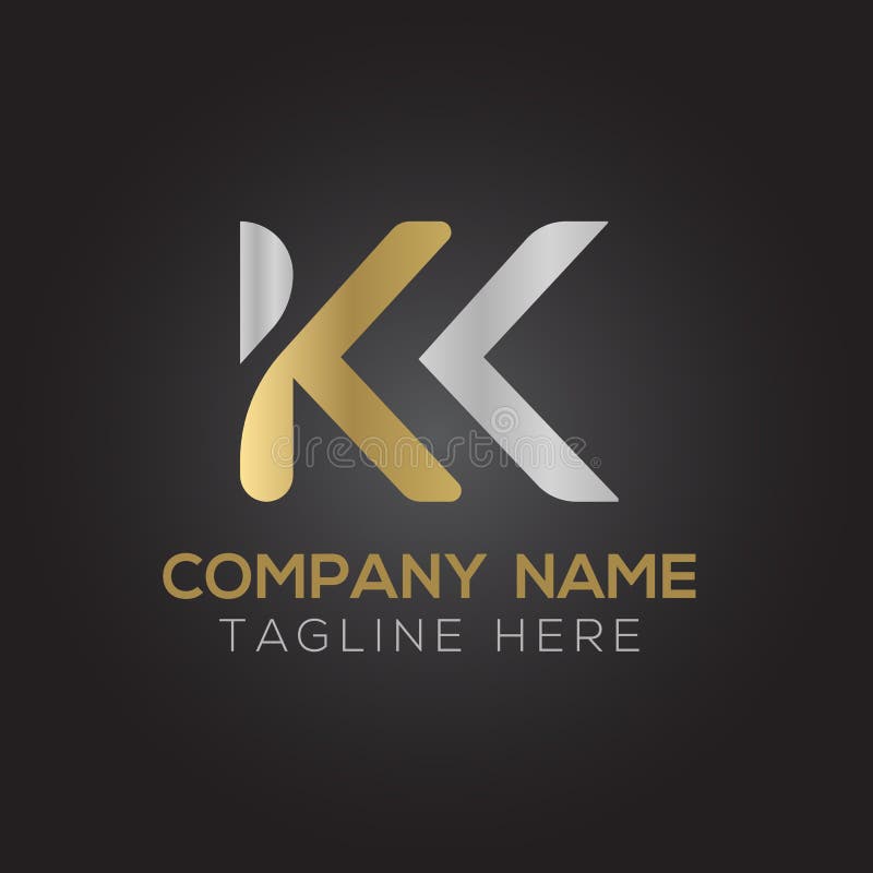 Initial KK Logo Design Vector Template. Abstract Letter KK Linked Logo ...