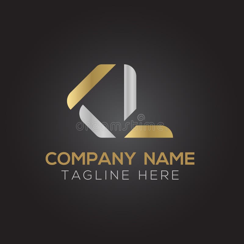 Initial ALphabet KL Logo Design Vector Template. Abstract Letter KL ...