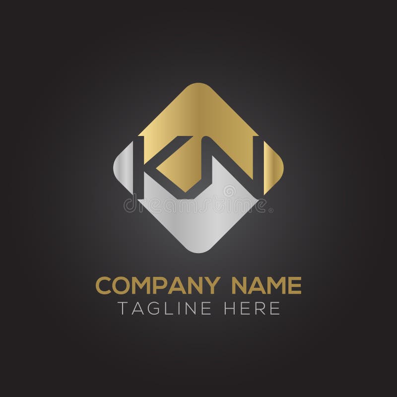 Initial KN Logo Design Vector Template. Abstract Letter KN Linked Logo ...