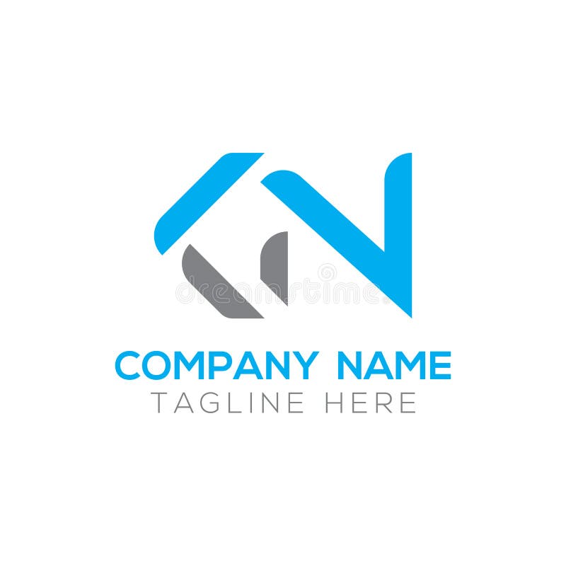 Initial KN Logo Design Vector Template. Abstract Letter KN Linked Logo ...