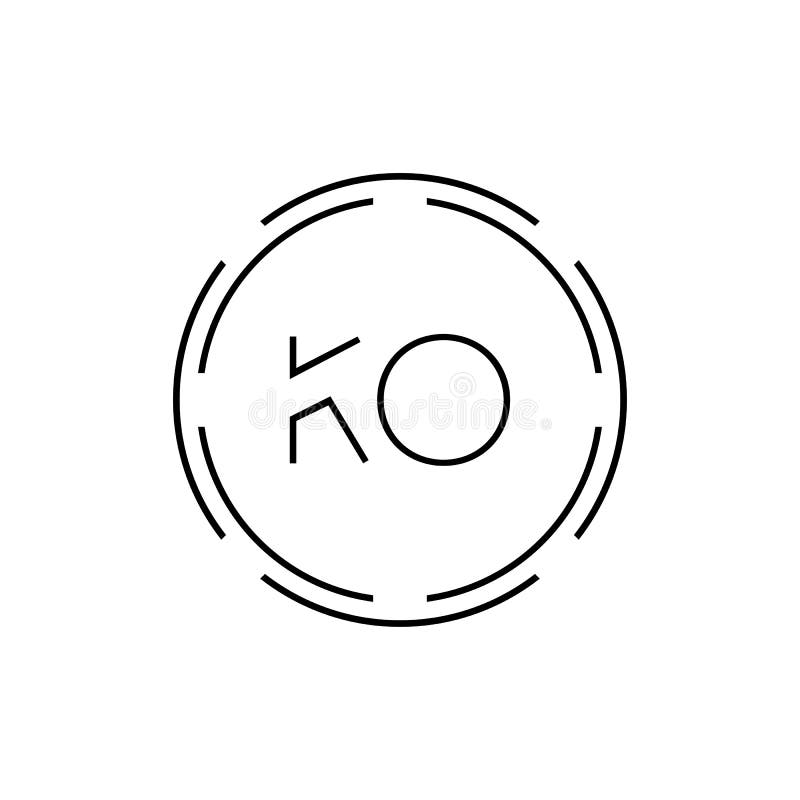 Initial KO Logo Design Vector Template. Abstract Letter KO Linked Logo ...