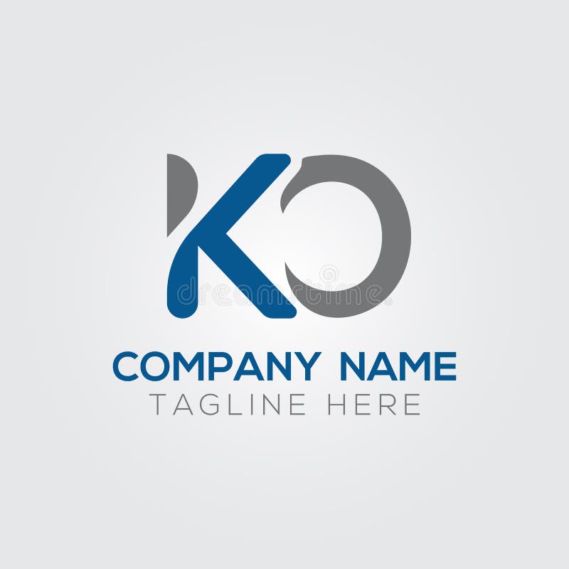 Initial KO Logo Design Vector Template. Abstract Letter KO Linked Logo ...