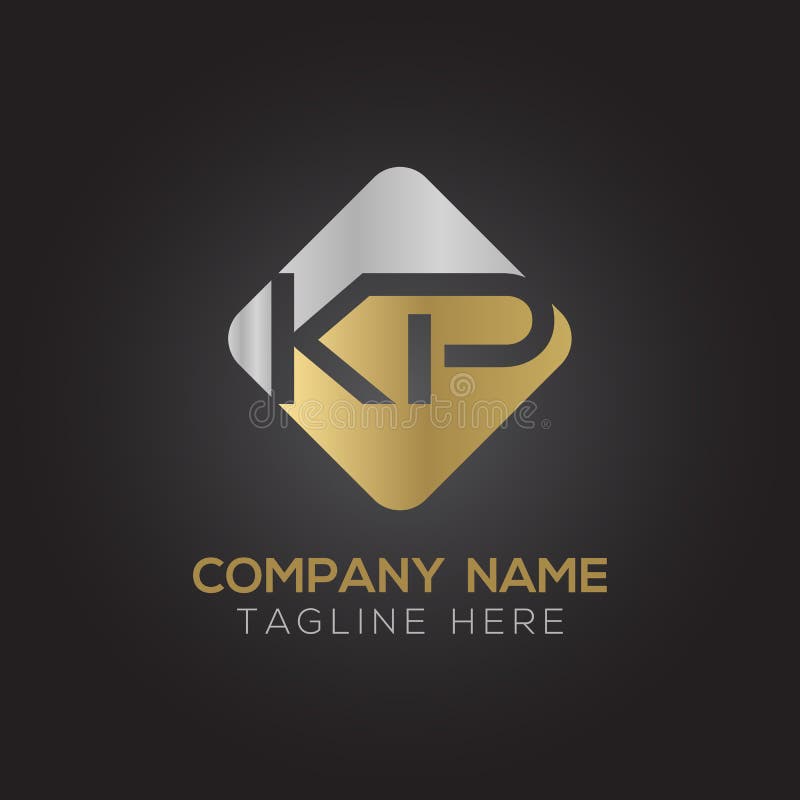 Initial KP Logo Design Vector Template. Abstract Letter KP Linked Logo ...