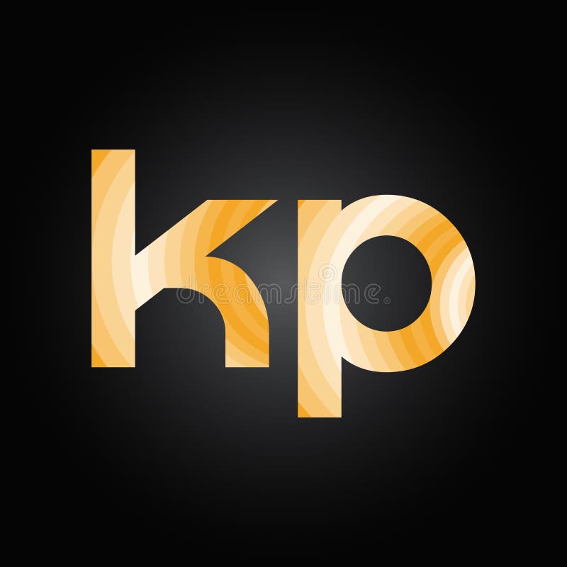Initial KP Logo Design Vector Template. Abstract Letter KP Linked Logo ...