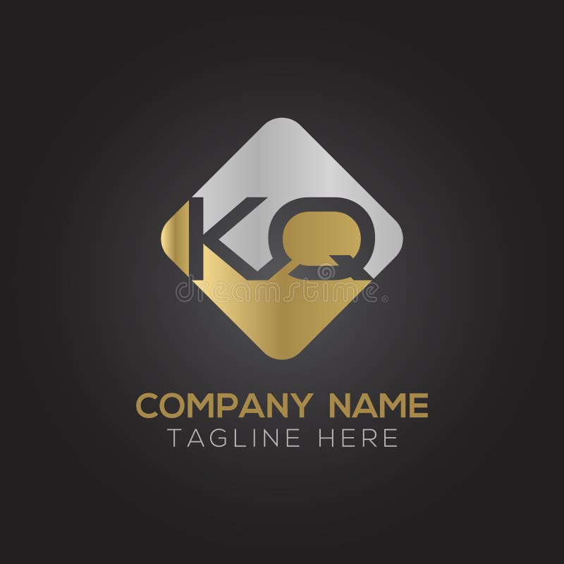 Initial KQ Logo Design Vector Template. Abstract Letter KQ Linked Logo ...
