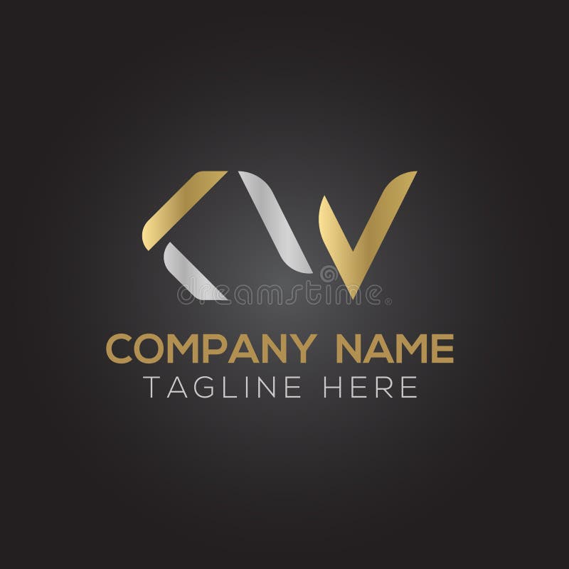 Initial KW Logo Design Vector Template. Abstract Letter KW Linked Logo ...