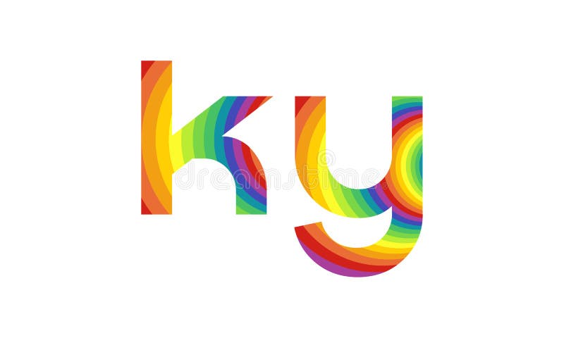 Initial ALphabet KY Logo Design Vector Template. Abstract Letter KY ...