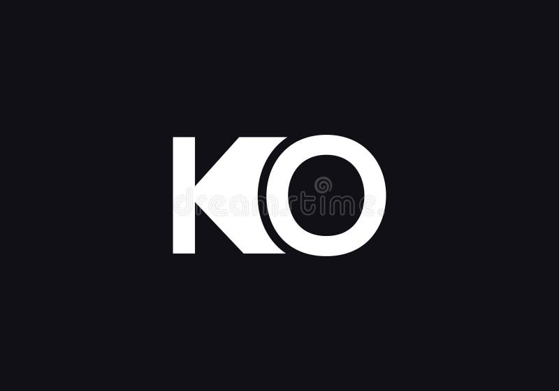 Initial Alphabets KO Logo Design Vector Template. Abstract Letter KO ...