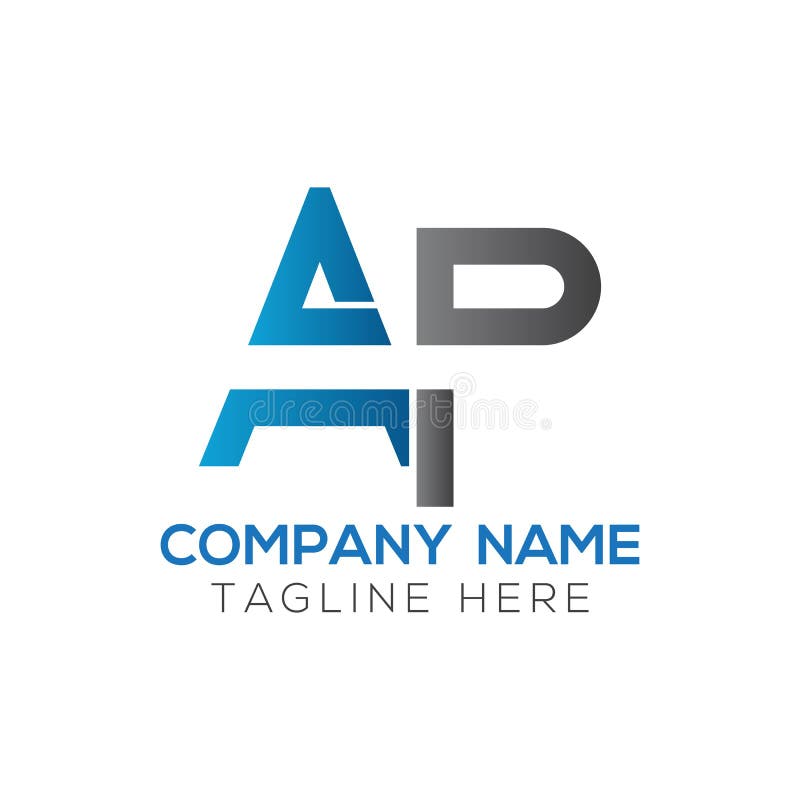 Initial AP Letter Logo Design Modern Business Typography Vector ...