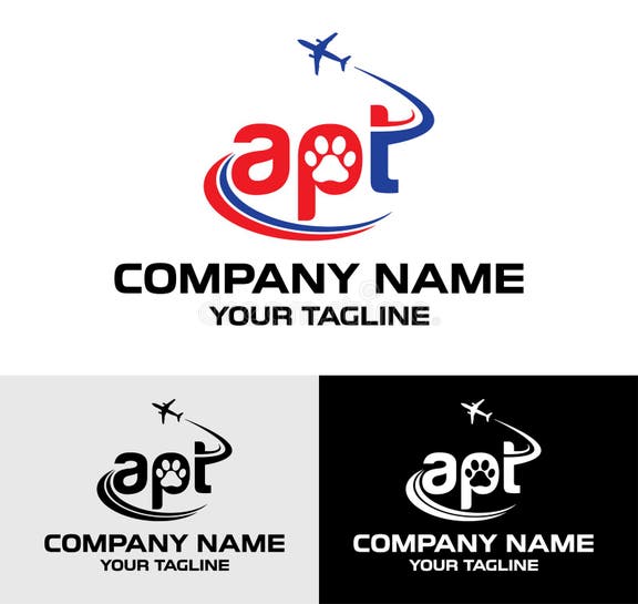 Initial APT Letter Animal Transportation Vector Logo Design. APT Pet ...