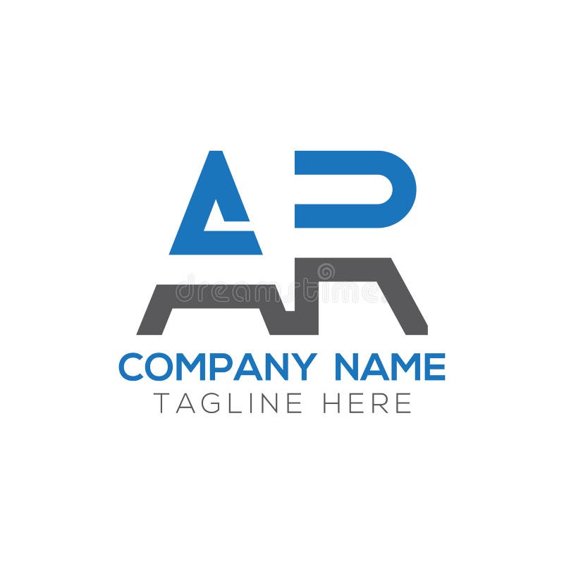 Initial AR Letter Logo Design Modern Business Typography Vector ...