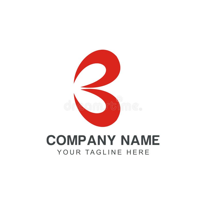 Initial B Logo Design Inspiration Stock Illustration - Illustration of ...