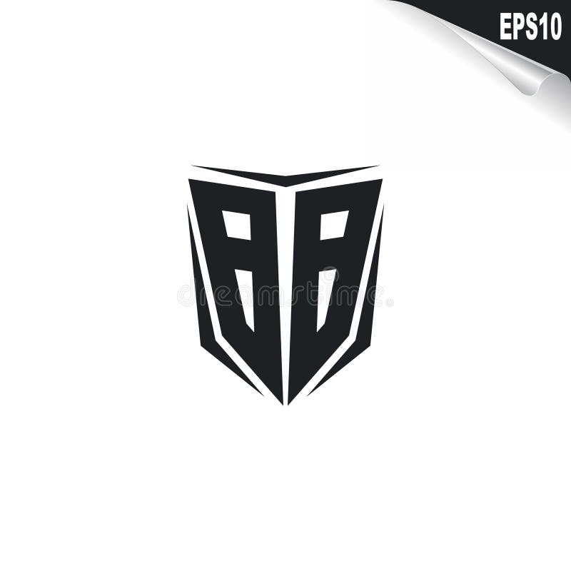 Initial BB Logo Design with Shield Style, Logo Business Branding Stock ...