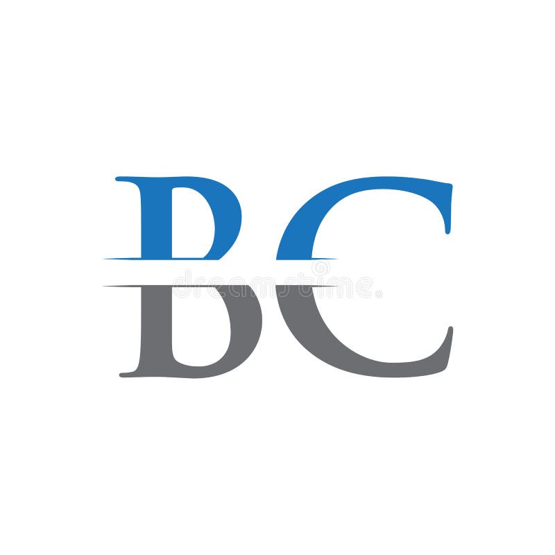 Initial BC Letter Logo with Creative Modern Business Typography Vector ...