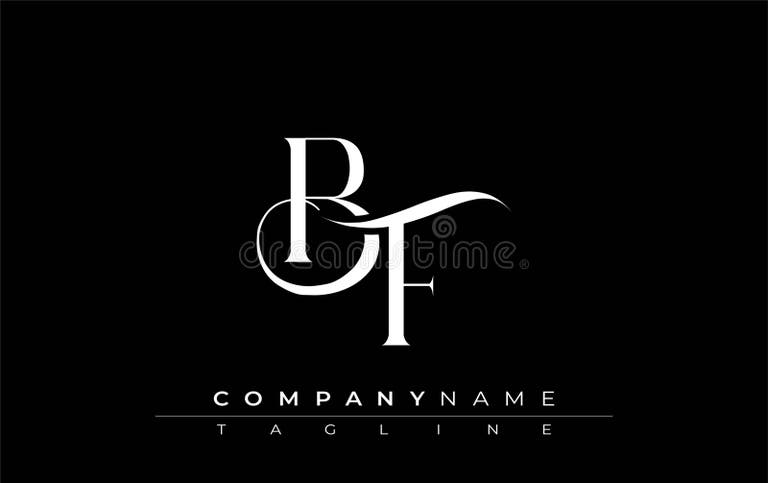 Initial BF Logo Design Vector Stock Vector - Illustration of typography ...
