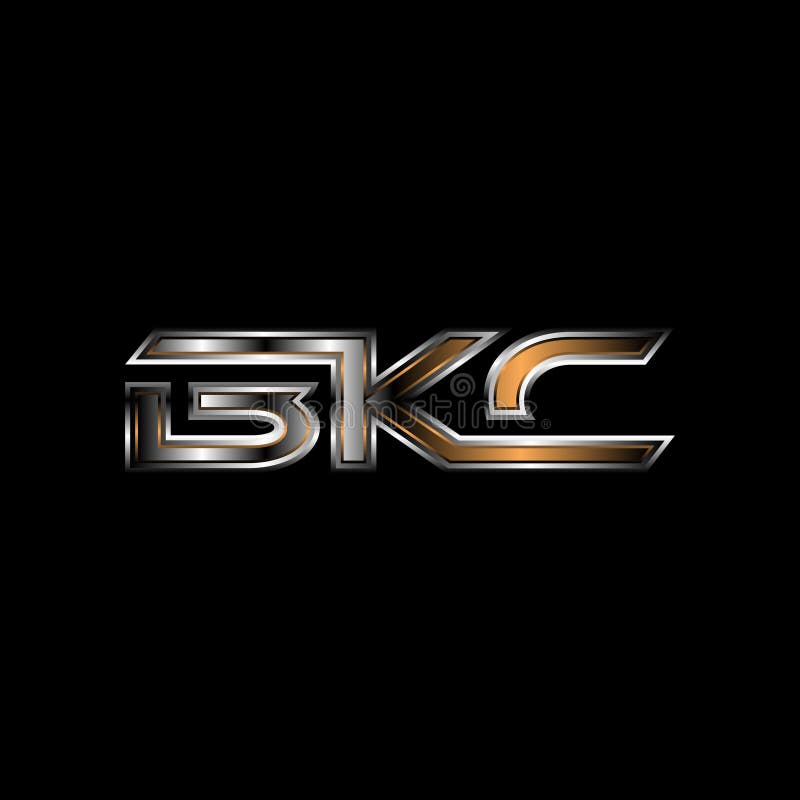 Initial BKC Chromatic Modern Technology Creative Business Simple Logo ...