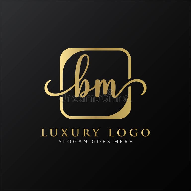 Initial BM Letter Logo Creative Modern Typography Vector Template ...
