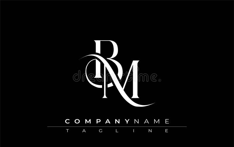 Initial BM Logo Design Vector Stock Vector - Illustration of emblem ...