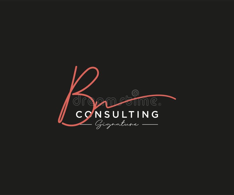 Initial BN Signature Logo Collection Template Vector. Hand Drawn ...