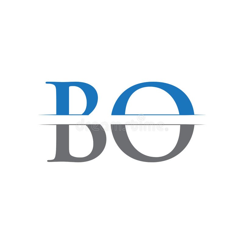 Initial BO Letter Logo with Creative Modern Business Typography Vector ...