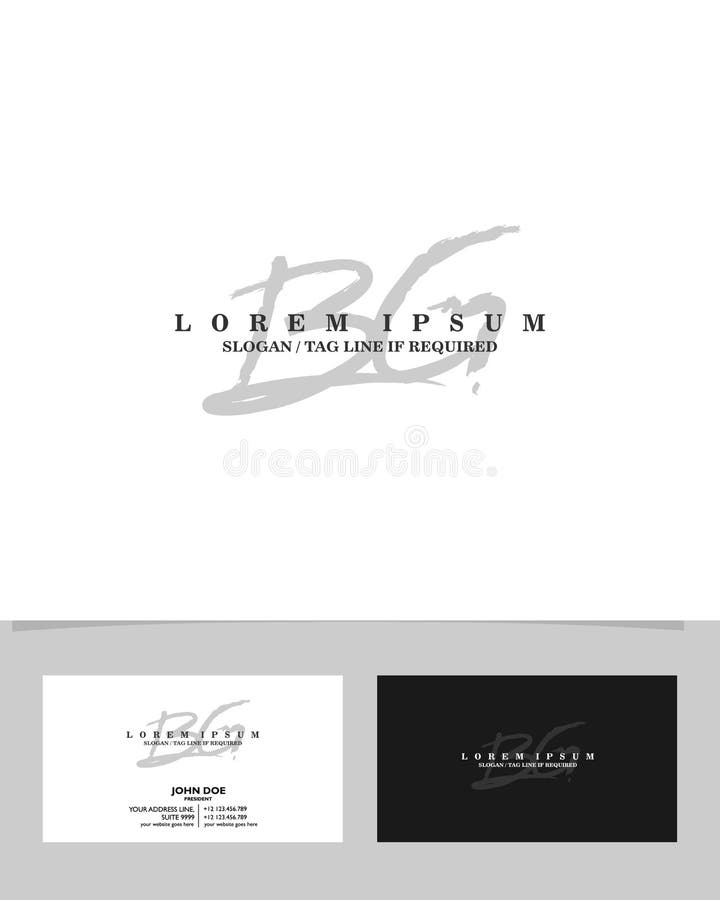 Bg Script Logo Stock Illustrations – 139 Bg Script Logo Stock ...