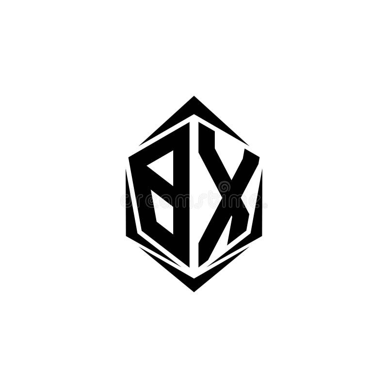 Initial BX Logo Design, Initial BX Logo Design with Shield Style, Logo ...
