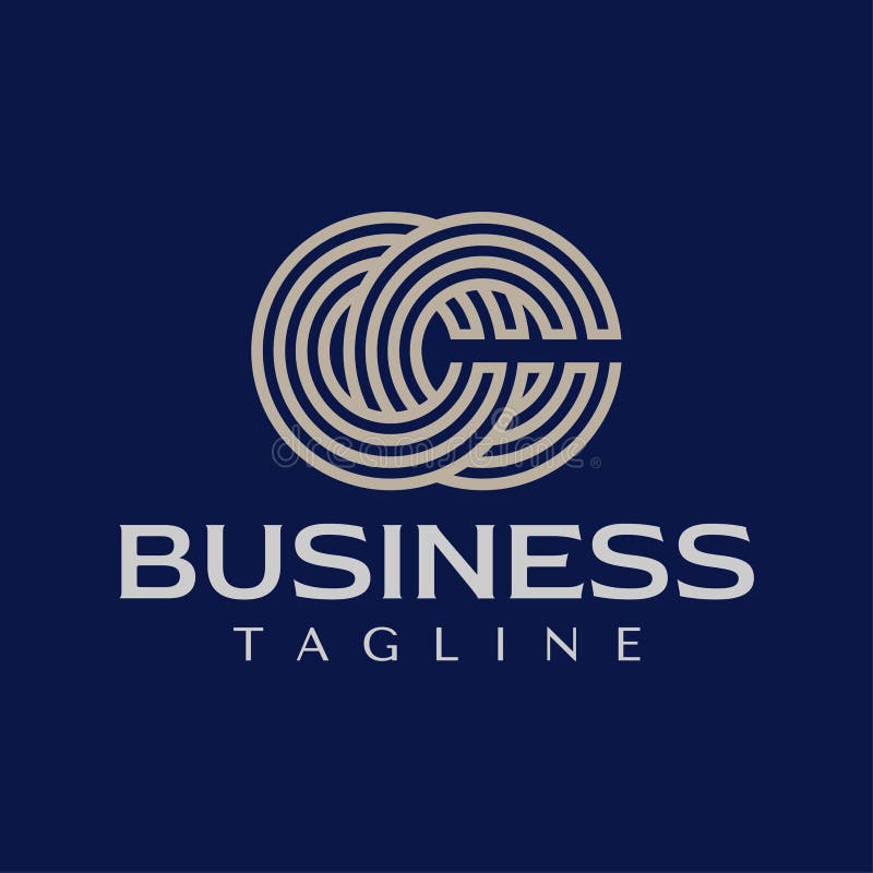 Initial C CC Logo Design Vector. Luxury Line CC Letter Mark Logo. Stock ...