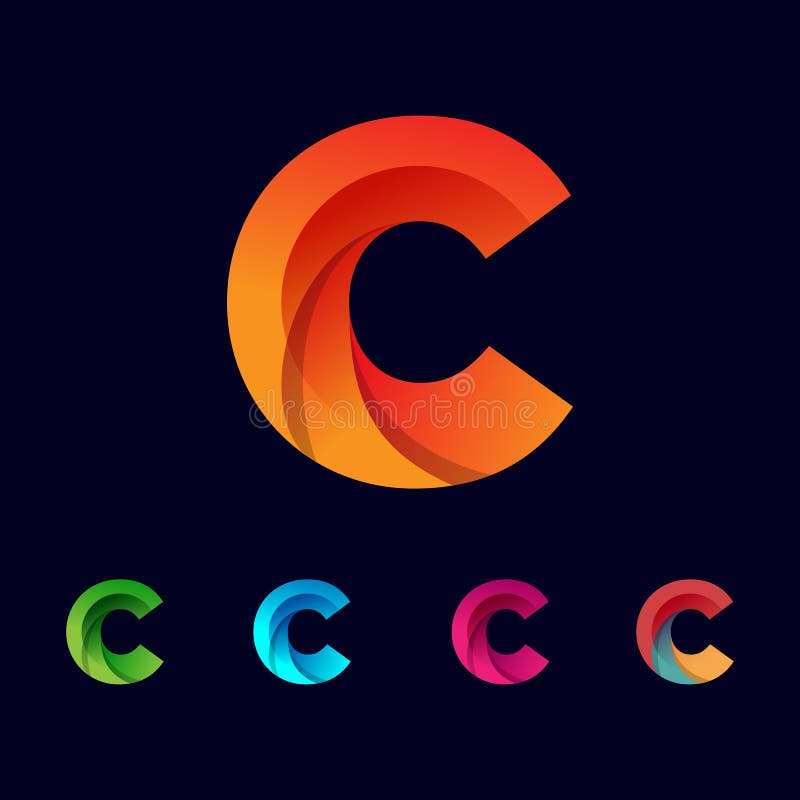 Initial C Logo Template Vector Illustration and Inspiration Stock ...