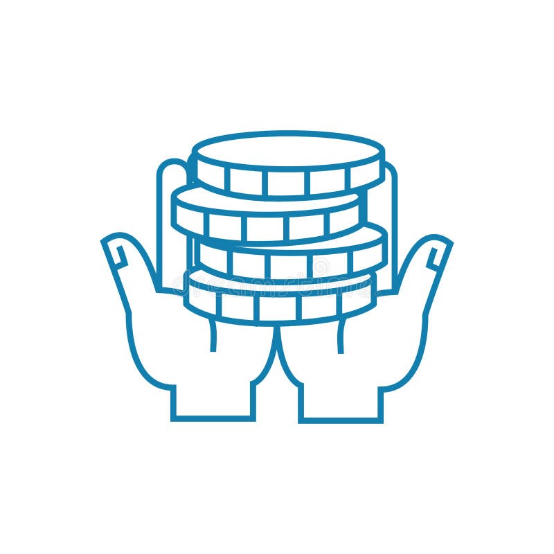 Initial Capital Linear Icon Concept. Initial Capital Line Vector Sign ...