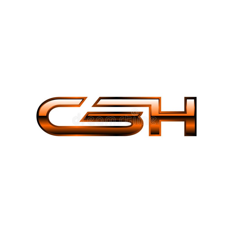 Initial CBH Modern Geometric Business Icon Creative Technology Logo ...
