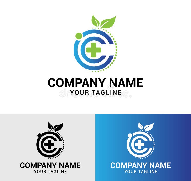 Initial CC Letter Clinic Hospital Logo Design Template. Modern ...