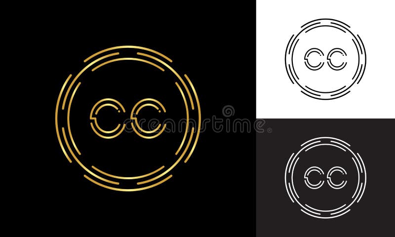 Initial CC Letter Logo Business Typography Vector Template. Digital ...