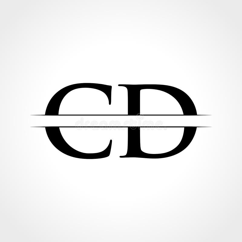 Initial CD Letter Logo with Creative Modern Business Typography Vector ...