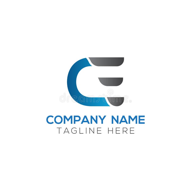 Initial CE Letter Logo with Creative Modern Business Typography Vector ...