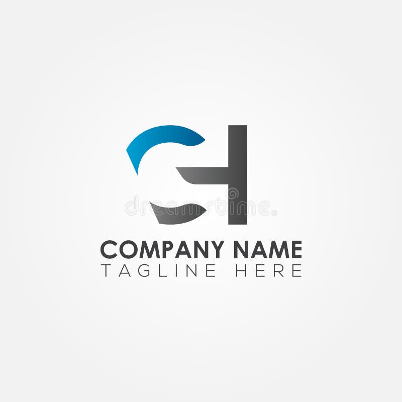 Initial CH Letter Logo with Creative Modern Business Typography Vector ...