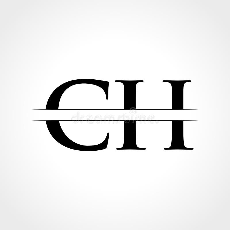 Letter CH Abstract Logo Template Vector Illustration Icon Element Stock ...