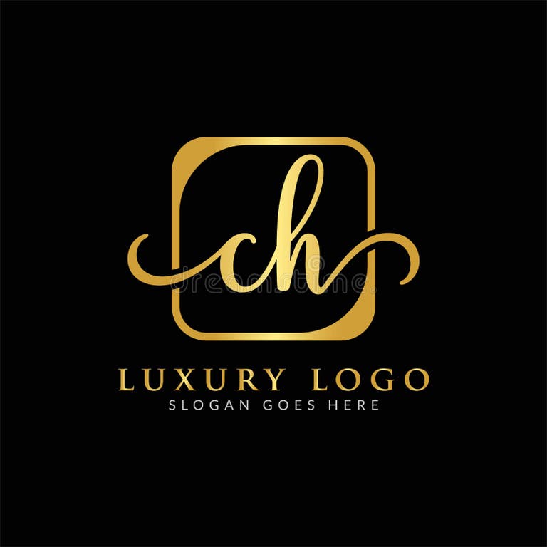 Initial CH Letter Logo Creative Modern Typography Vector Template ...